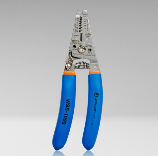 Stainless Steel Curved Wire Stripper, 10-20 AWG — Telecom Specialties