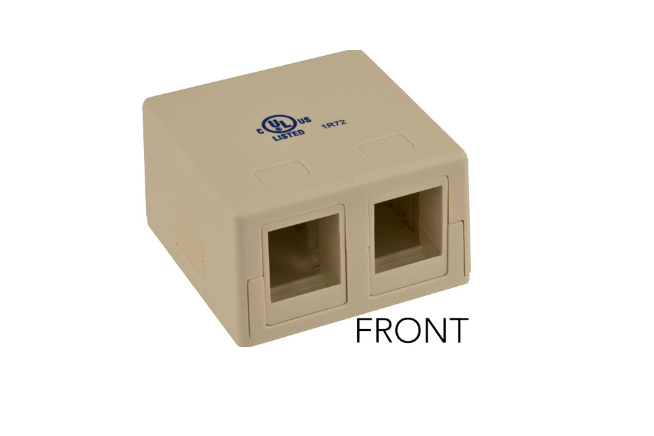 Surface Mount, 2-Port, No Jack, “Biscuit” — Telecom Specialties