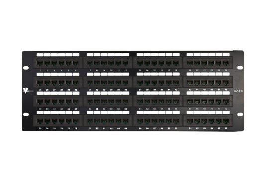 CAT6 96 Port, 110 IDC Patch Panel, 4U (042-379/96) — Telecom Specialties