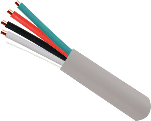 Alarm-Security Cable, Unshielded, 22AWG, 4 Conductor Stranded, 1000, P ...