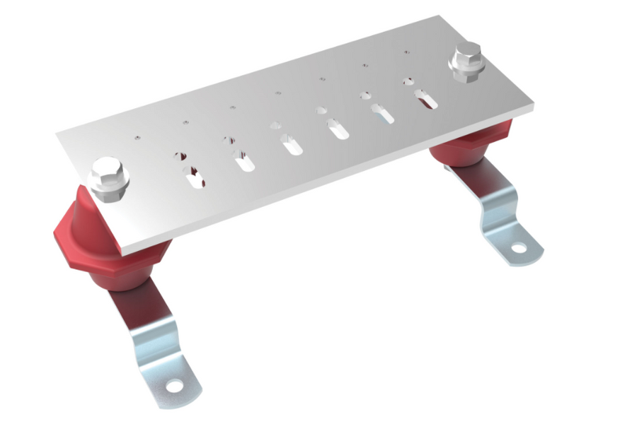 Grounding Bar and Bus Bars BUSBAR Series (BUSBAR4X10) — Telecom Specialties