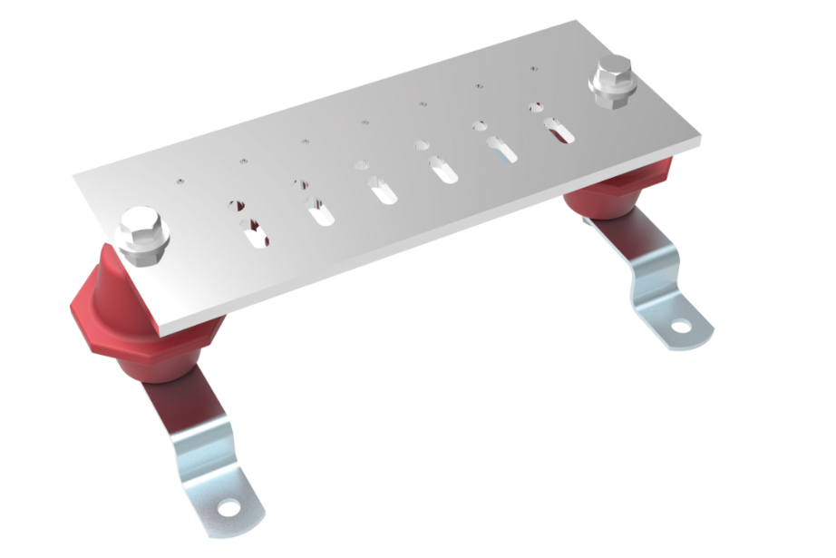 Grounding Bar and Bus Bars BUSBAR Series (BUSBAR4X10) — Telecom Specialties