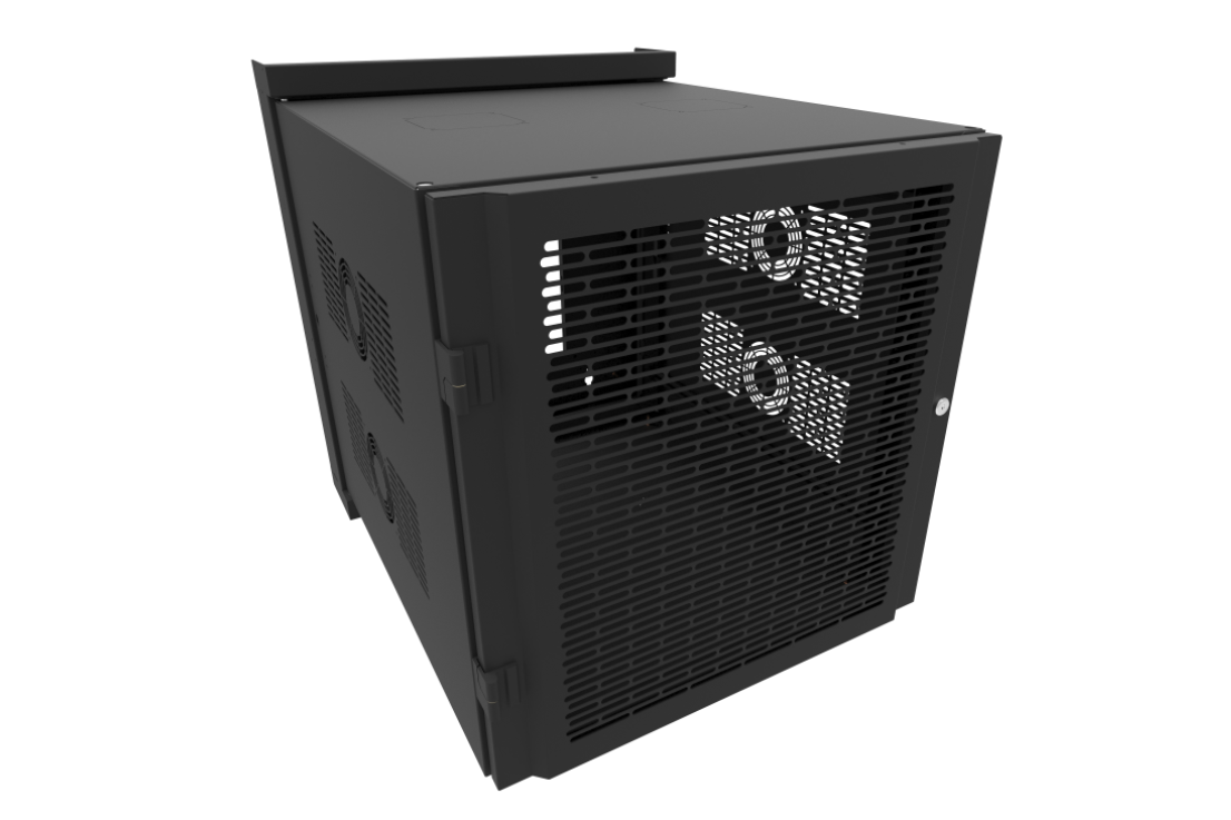 12U Swing-Out Sectional Wall Mount Rack Cabinet HWM Series (HWM2412U26 ...