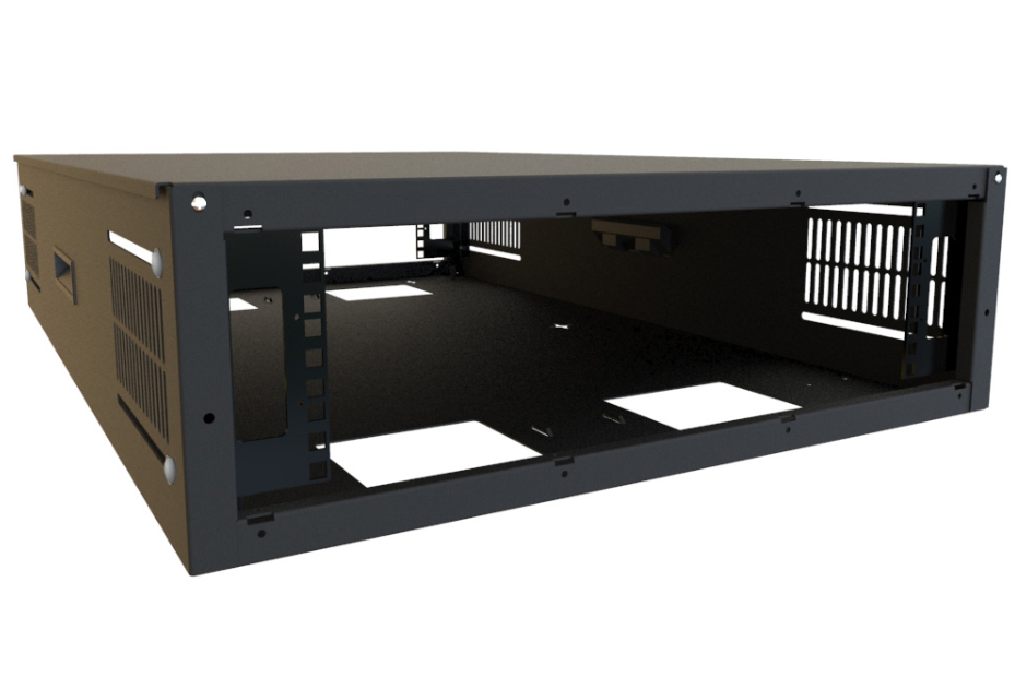 3U Slim Wall and Floor Rack Cabinet SDC Series (SDC243U36BK) — Telecom ...