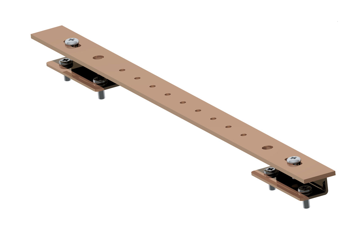 Horizontal Copper Bonding Busbar GRDBAR Series (GRDBAR600) — Telecom ...
